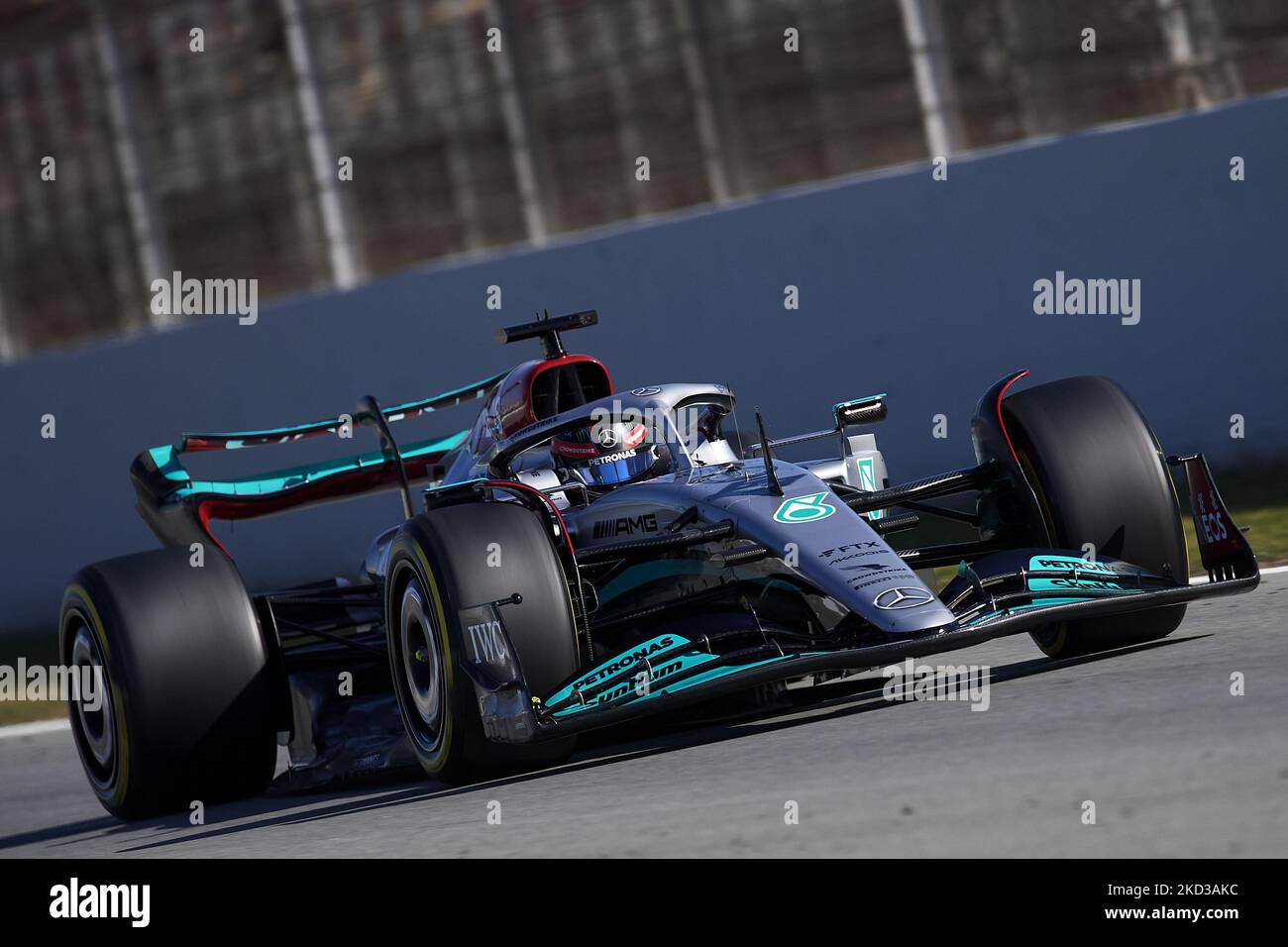 George Russell of Great Britain driving the (63) Mercedes AMG Petronas ...