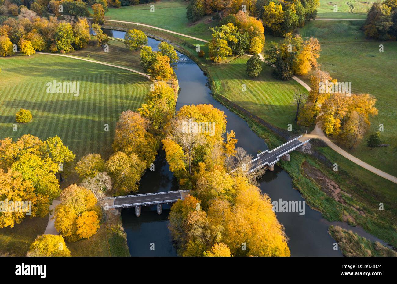castle Muskau and park,Bad Muskau, Germany Stock Photo - Alamy