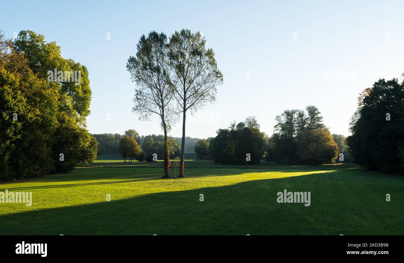 castle Muskau and park,Bad Muskau, Germany Stock Photo - Alamy