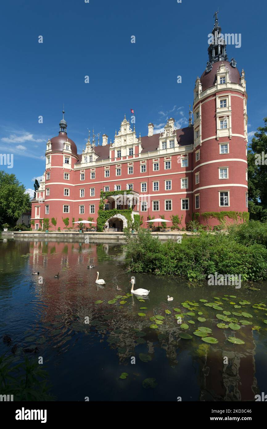 castle Muskau and park,Bad Muskau, Germany Stock Photo - Alamy