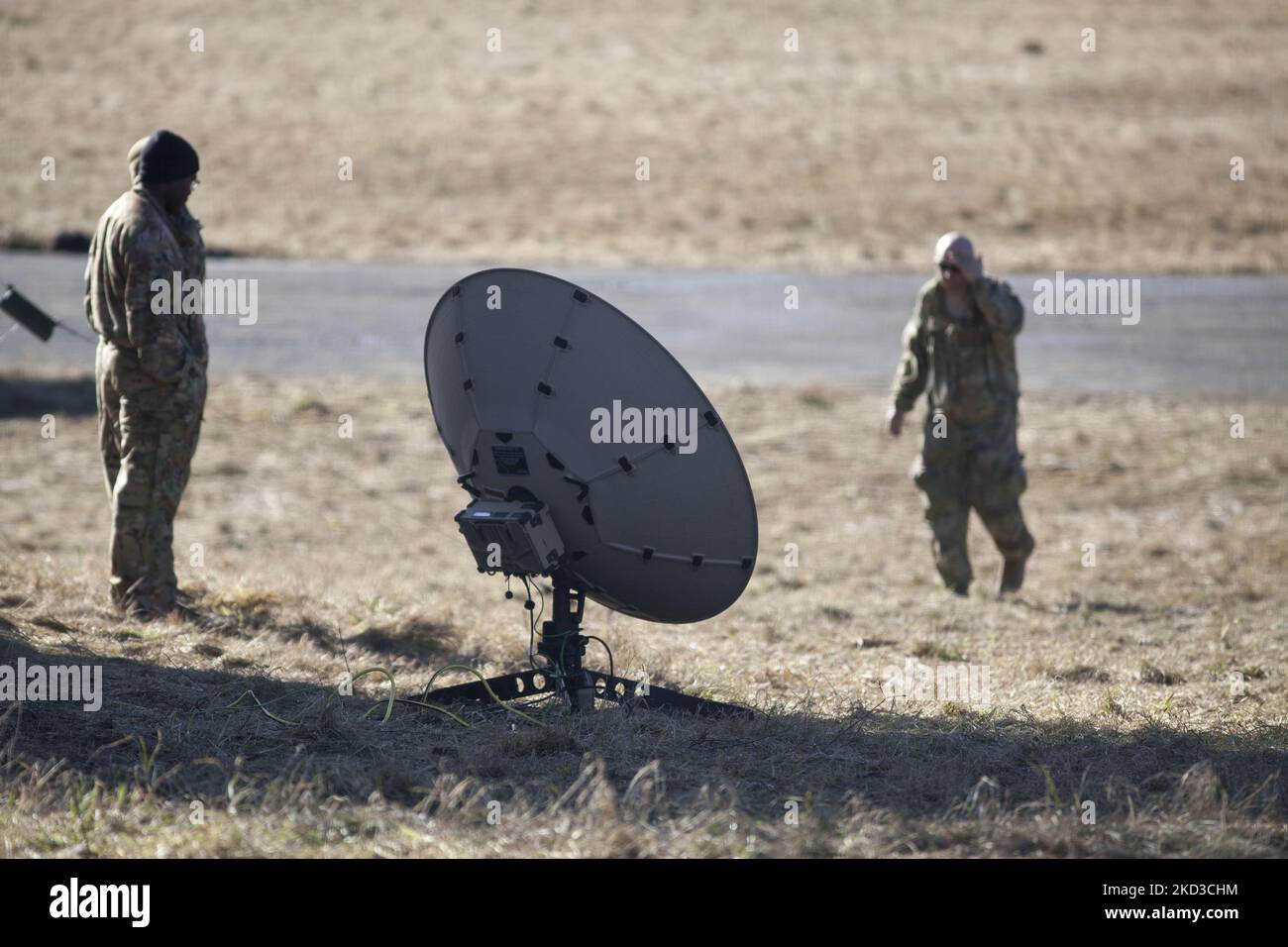 American soldiers sent to the Polish-Ukrainian border in connection ...