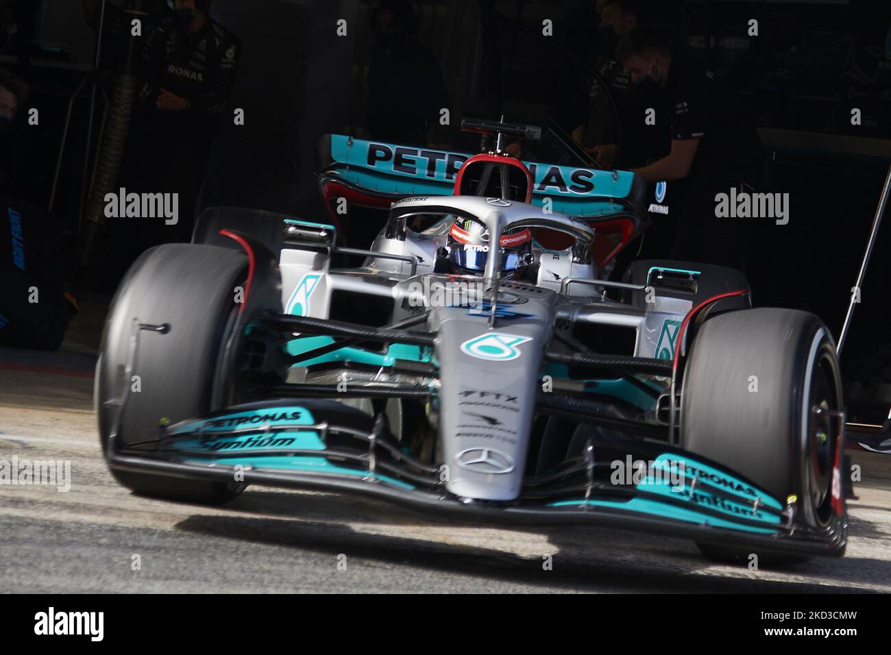 George Russell of Great Britain driving the (63) Mercedes AMG Petronas ...