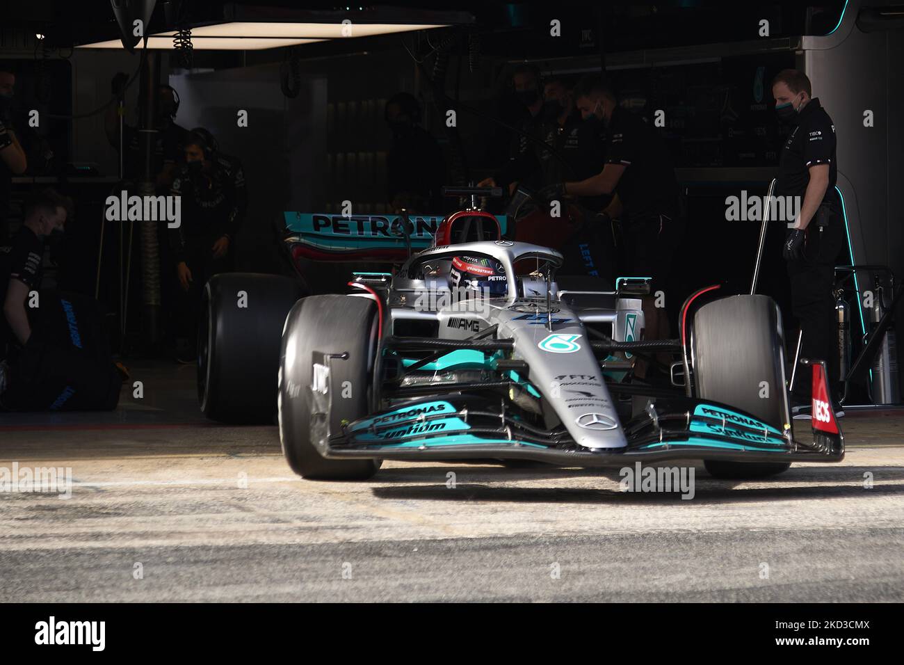 George Russell of Great Britain driving the (63) Mercedes AMG Petronas ...