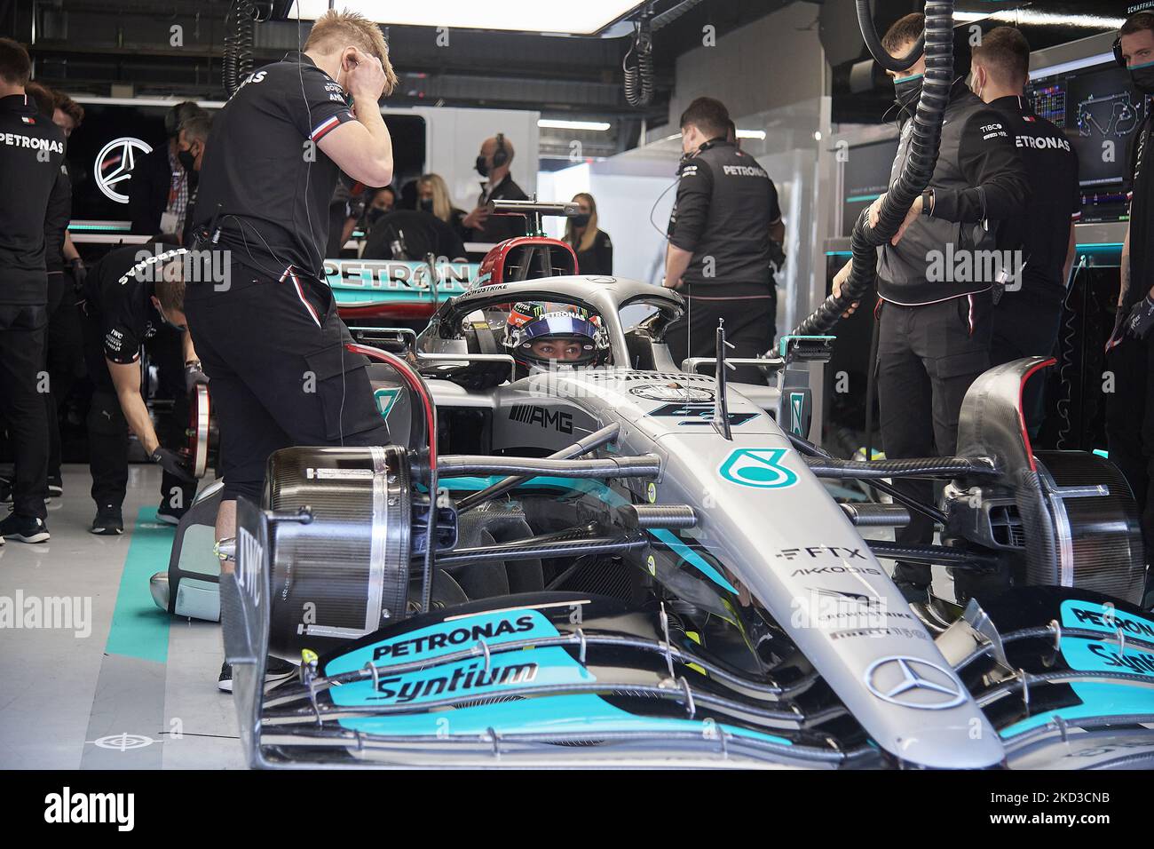 George Russell of Great Britain driving the (63) Mercedes AMG Petronas ...
