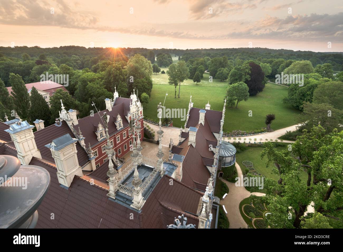 castle Muskau and park,Bad Muskau, Germany Stock Photo - Alamy