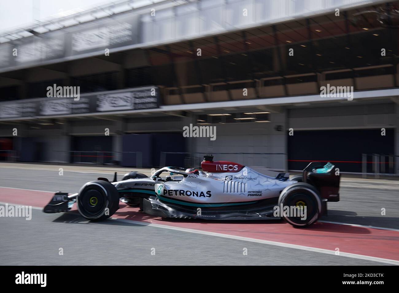 George Russell of Great Britain driving the (63) Mercedes AMG Petronas ...