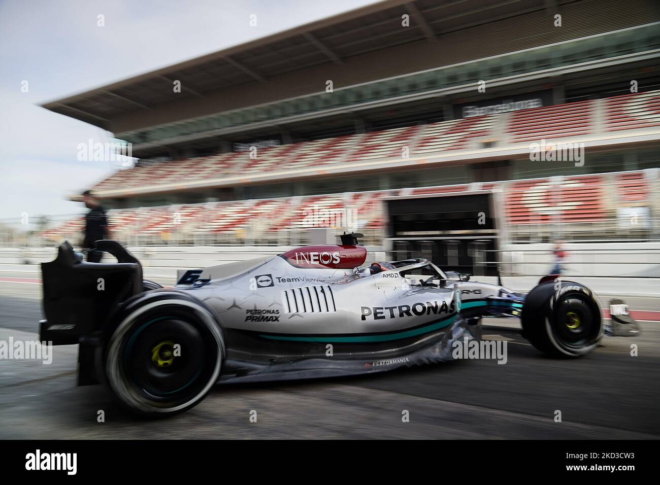 George Russell of Great Britain driving the (63) Mercedes AMG Petronas ...