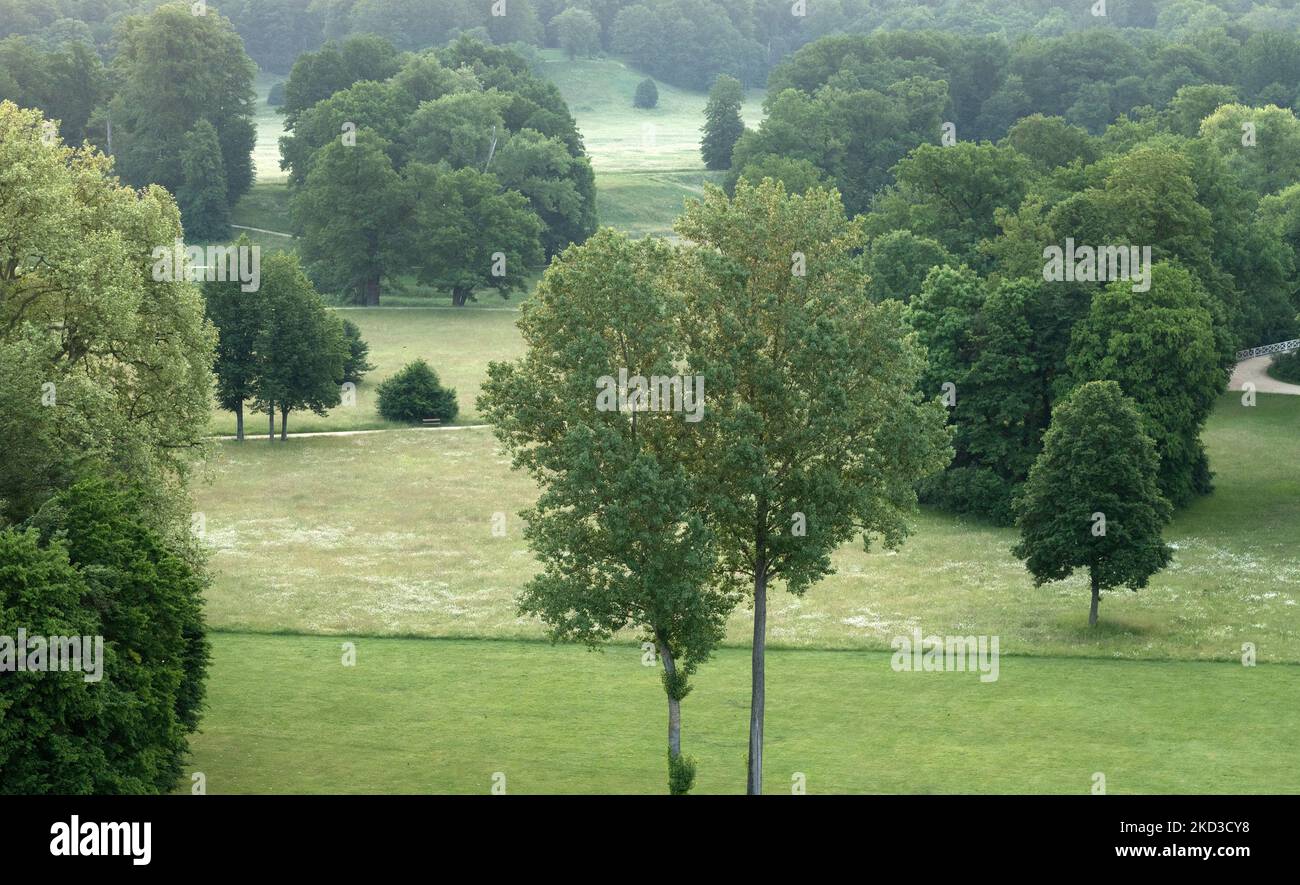 castle Muskau and park,Bad Muskau, Germany Stock Photo - Alamy