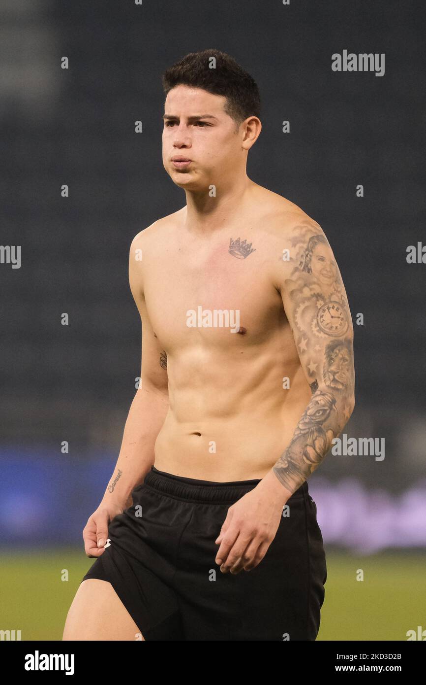 James Rodriguez Shirtless 2022