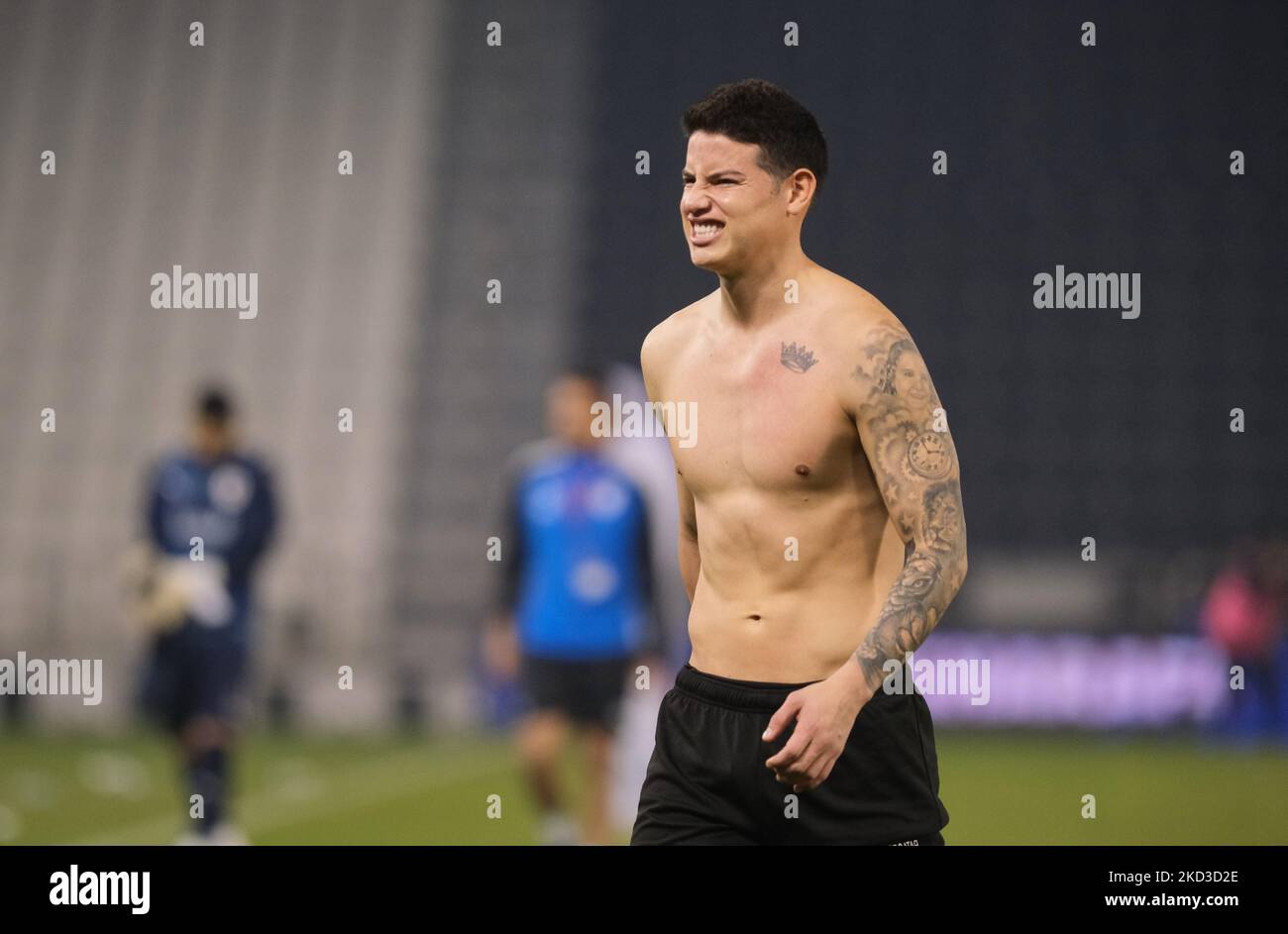 James Rodriguez (10) of Al Rayyan walks off the pitch after the QNB ...