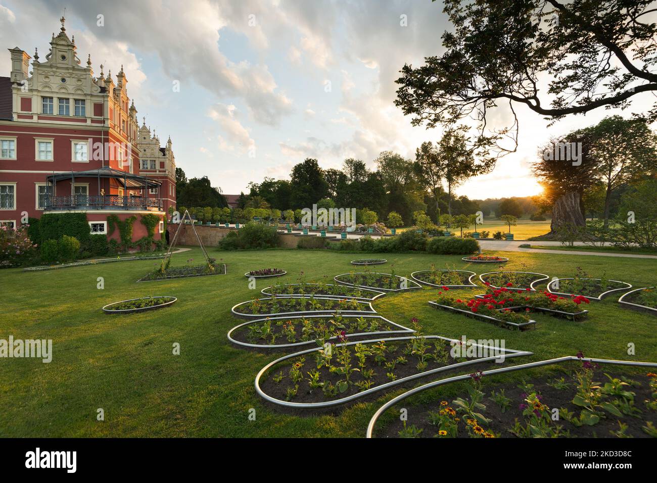 castle Muskau and park,Bad Muskau, Germany Stock Photo - Alamy