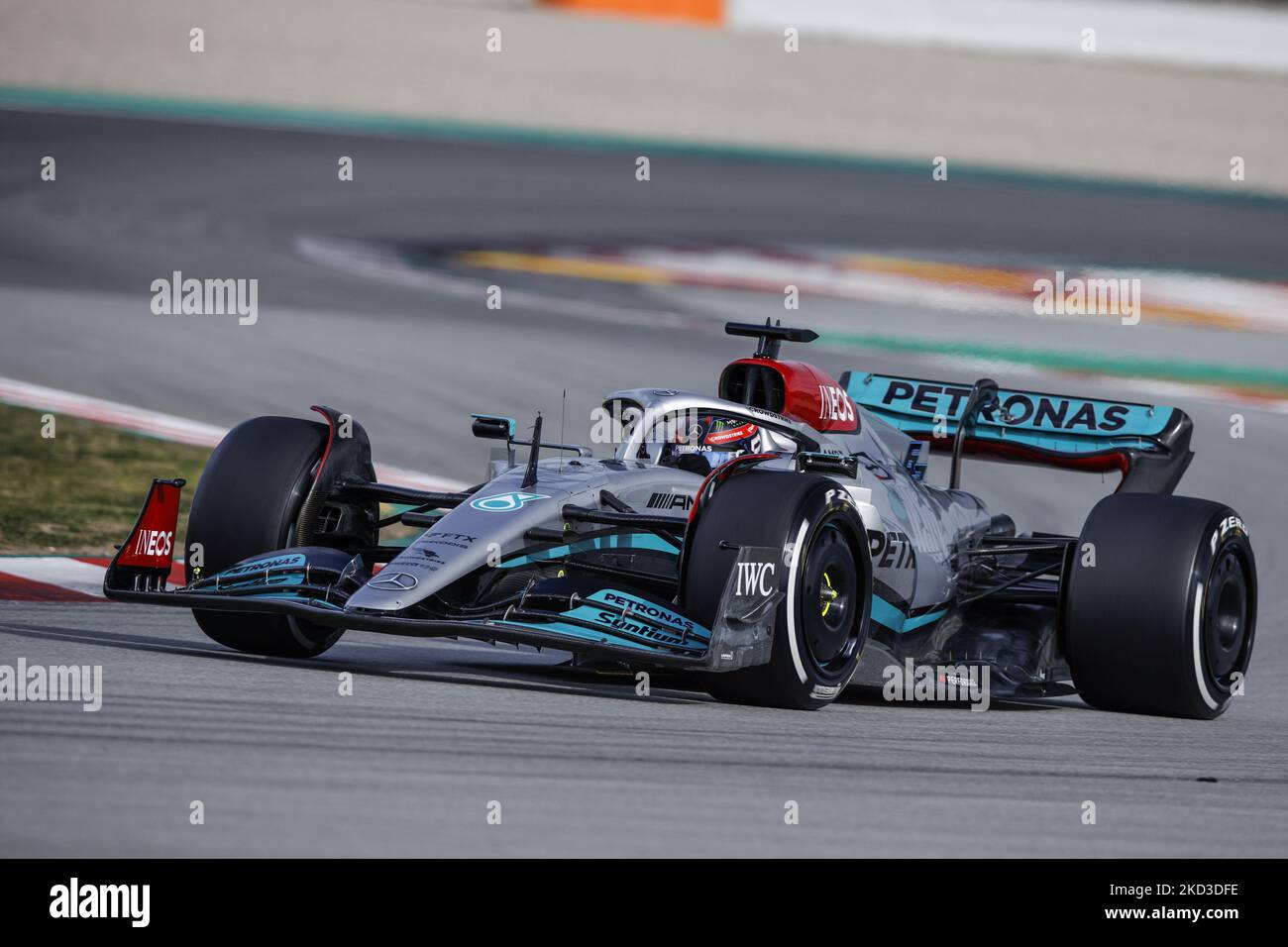 63 George Russell, Mercedes AMG Petronas Formula One Team, W13, action ...