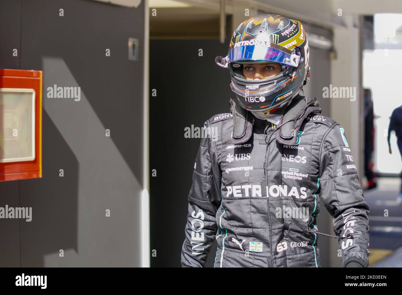 George Russell of uk driving the (63) Mercedes-AMG Petronas F1 Team F1 ...