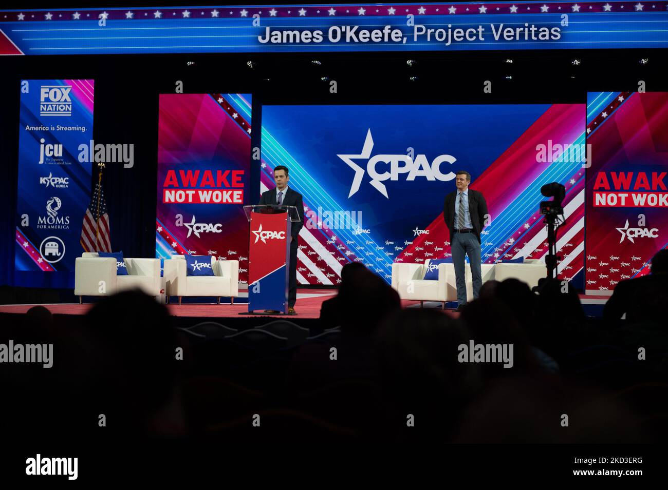 James O'Keefe take part in the day one of CPAC in Orlando, Florida on ...