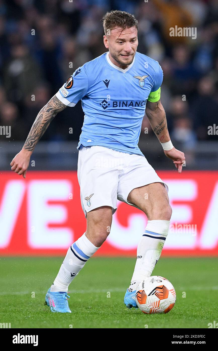 Ciro Immobile of SS Lazio during the UEFA Europa League Knockout Round ...