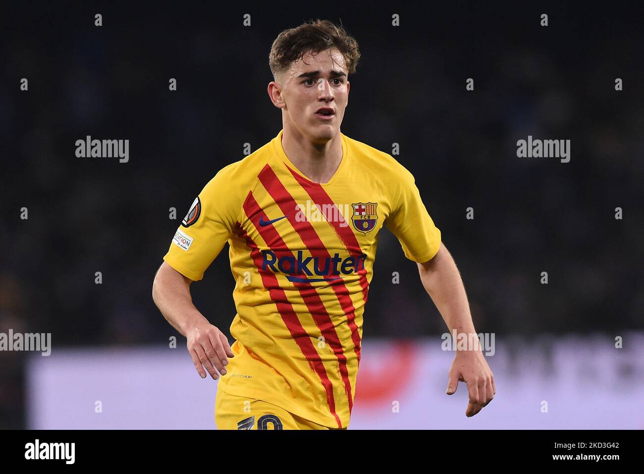Gavi of FC Barcelona during the UEFA Europa League Knockout Round Play ...