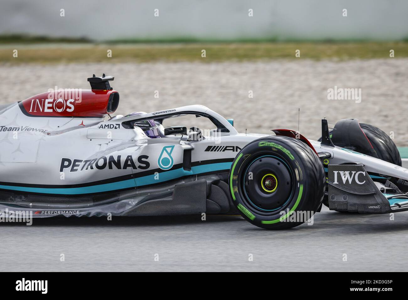 44 Lewis Hamilton, Mercedes AMG Petronas Formula One Team, W13, action ...