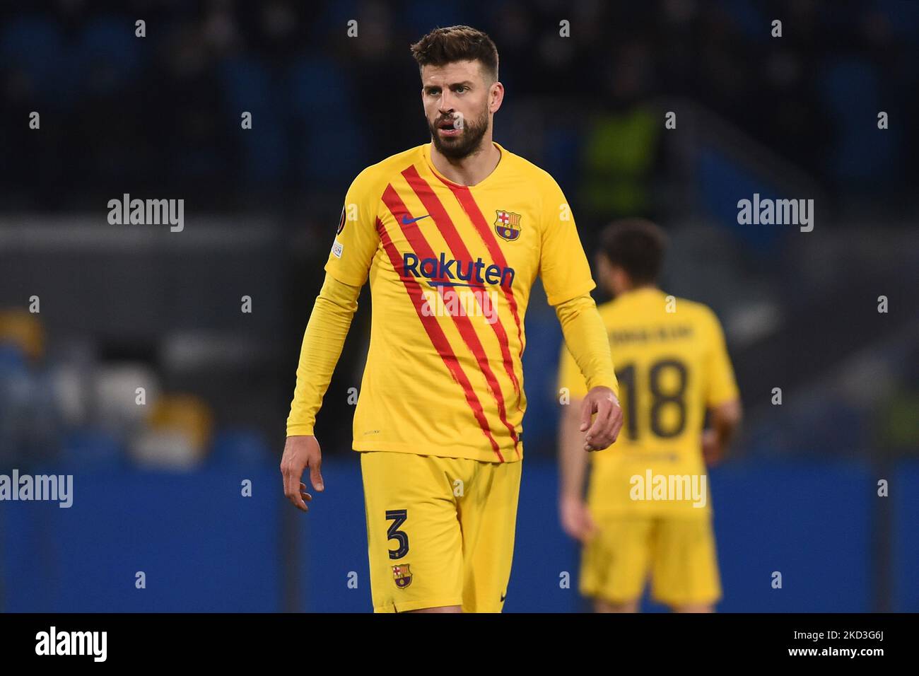 Gerard Pique of FC Barcelona during the UEFA Europa League Knockout ...