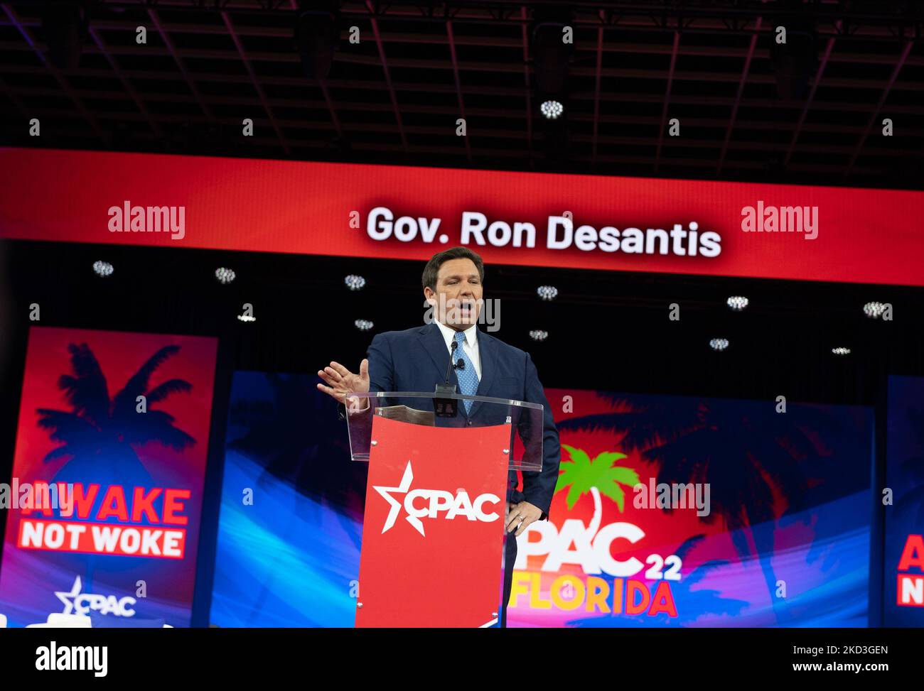 Governor Ron DeSantis speaks at CPAC 2022 on Day One in Orlando ...
