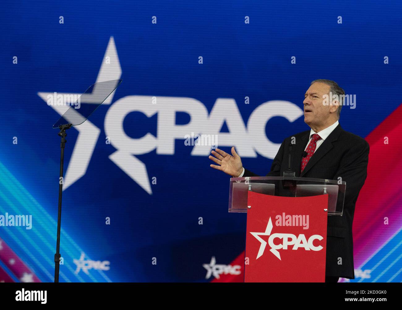 Mike Pompeo speak at the 2022 annual CPAC in Orlando, Florida on ...