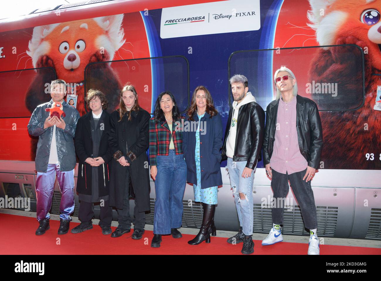 The voice actors of the film (from left to right): Shi Yang Shi ...