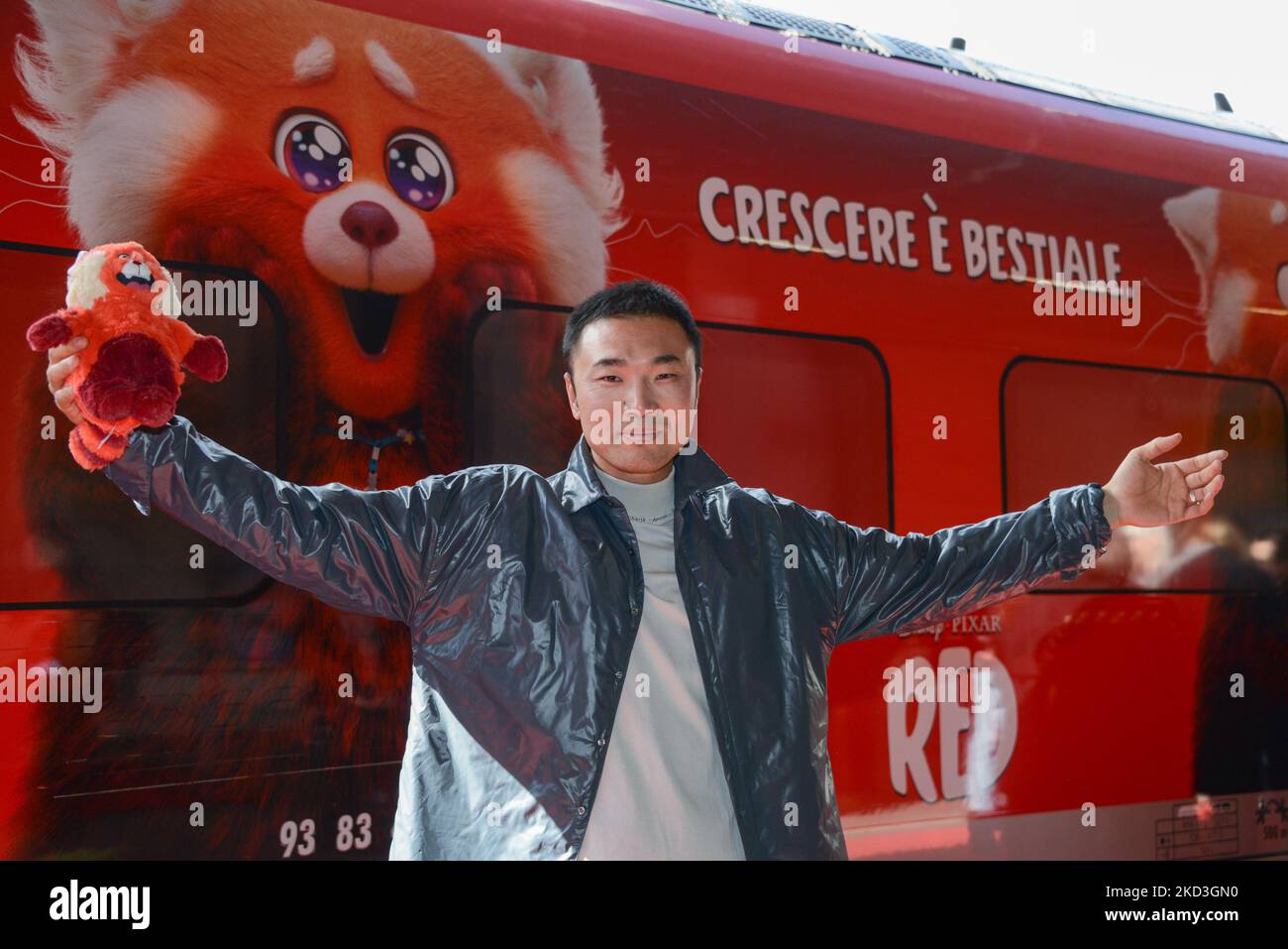 Shi Yang Shi during the News Presentation of the Frecciarossa train ...