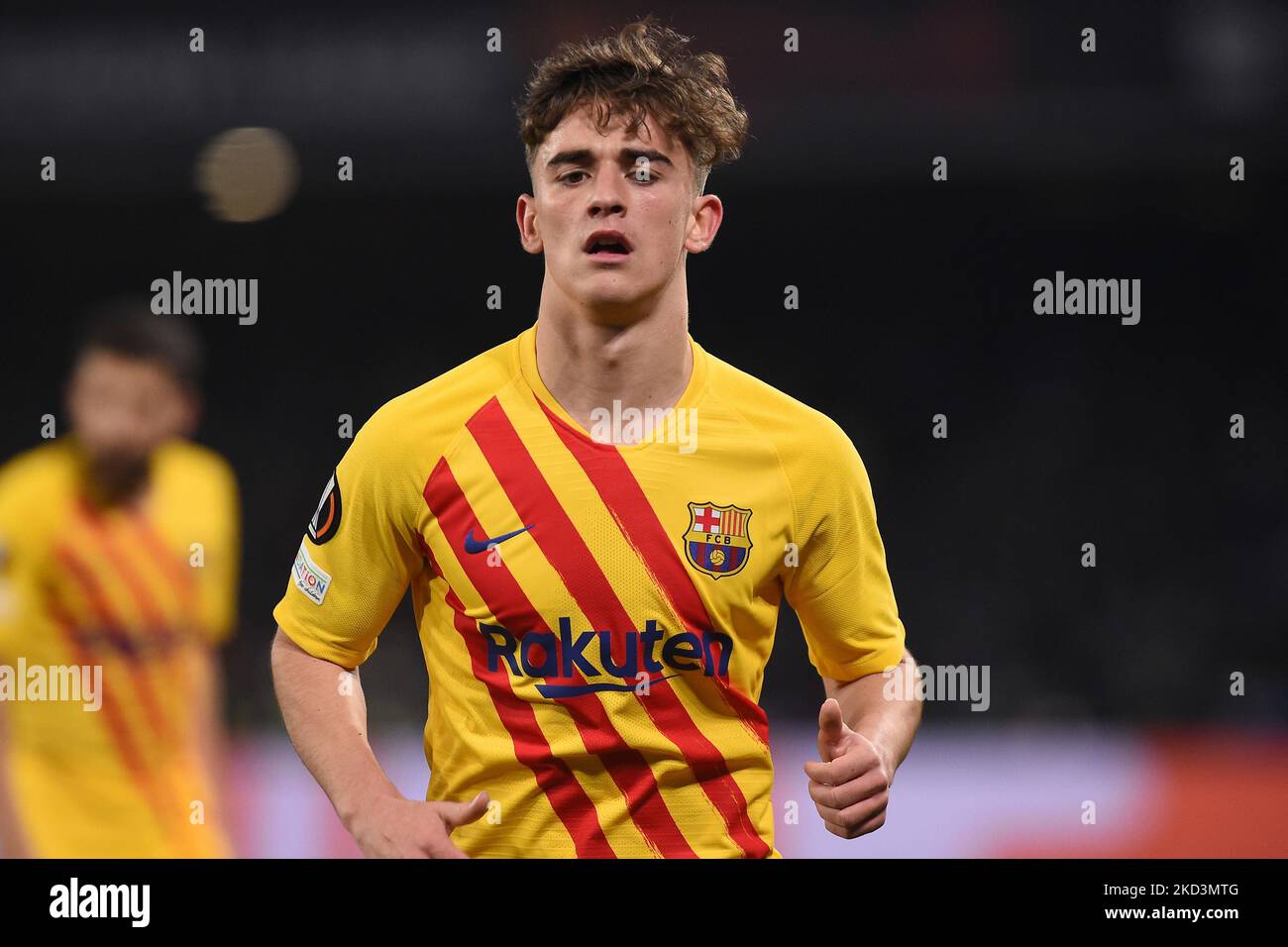 Gavi of FC Barcelona during the UEFA Europa League Knockout Round Play ...