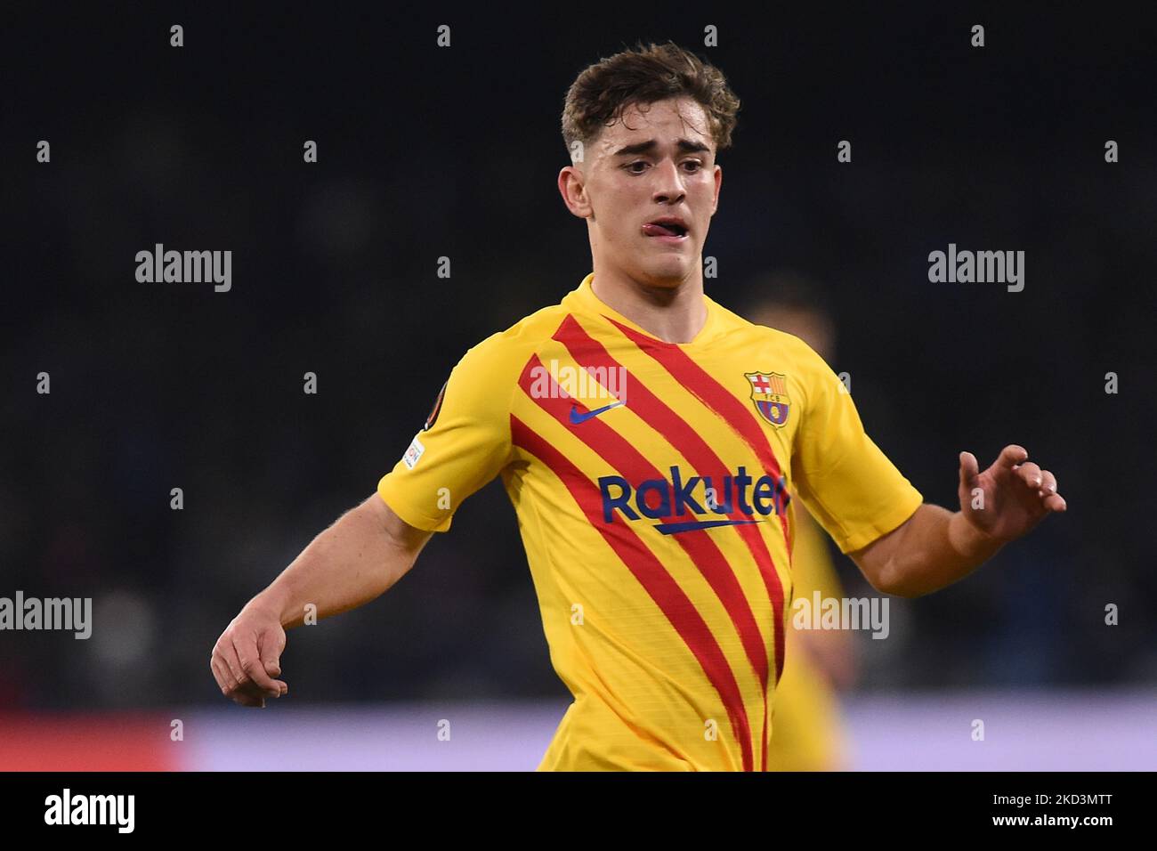 Gavi of FC Barcelona during the UEFA Europa League Knockout Round Play ...