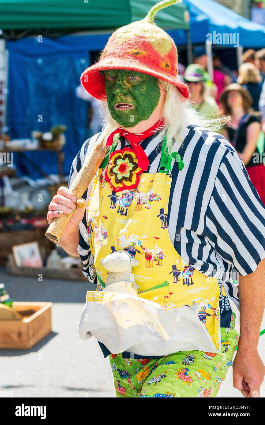 Tradition Morris dancer from Dead Horse Morris, dressed as the side's ...