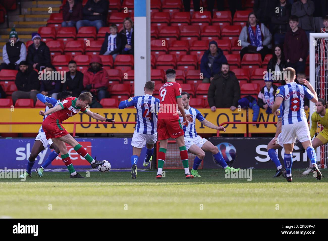 George Miller of Walsall scores their sides first goal during the Sky ...
