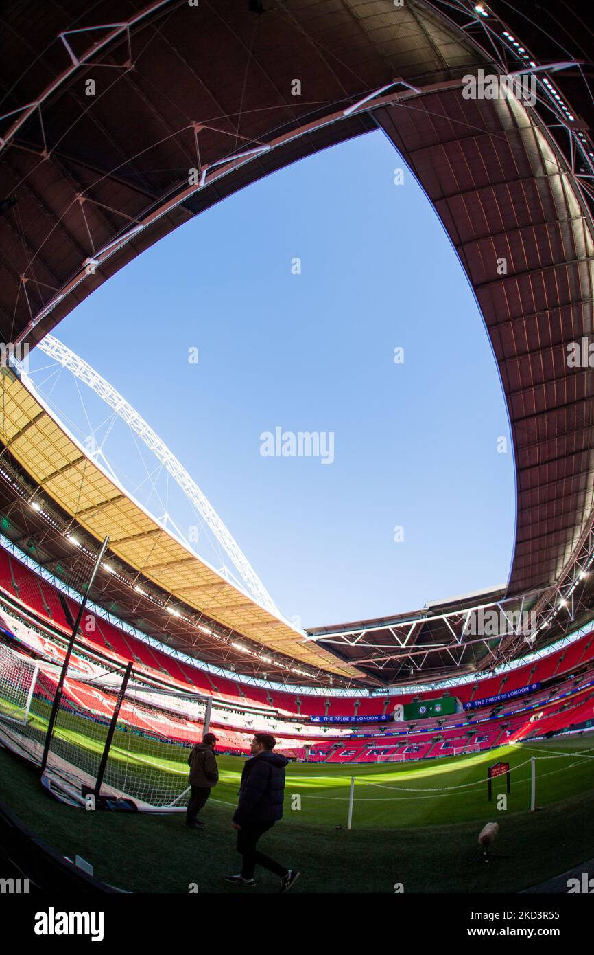 Wembley Stadium pictured during the Carabao Cup Final between Chelsea ...