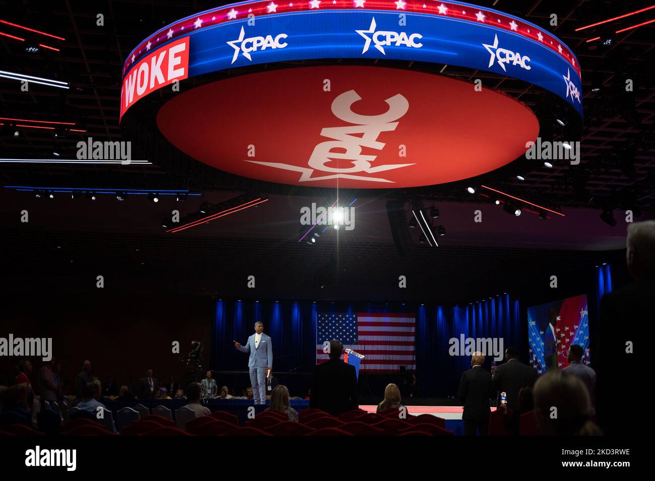 Jack Brewer speak at the 2022 annual CPAC in Orlando, Florida on ...