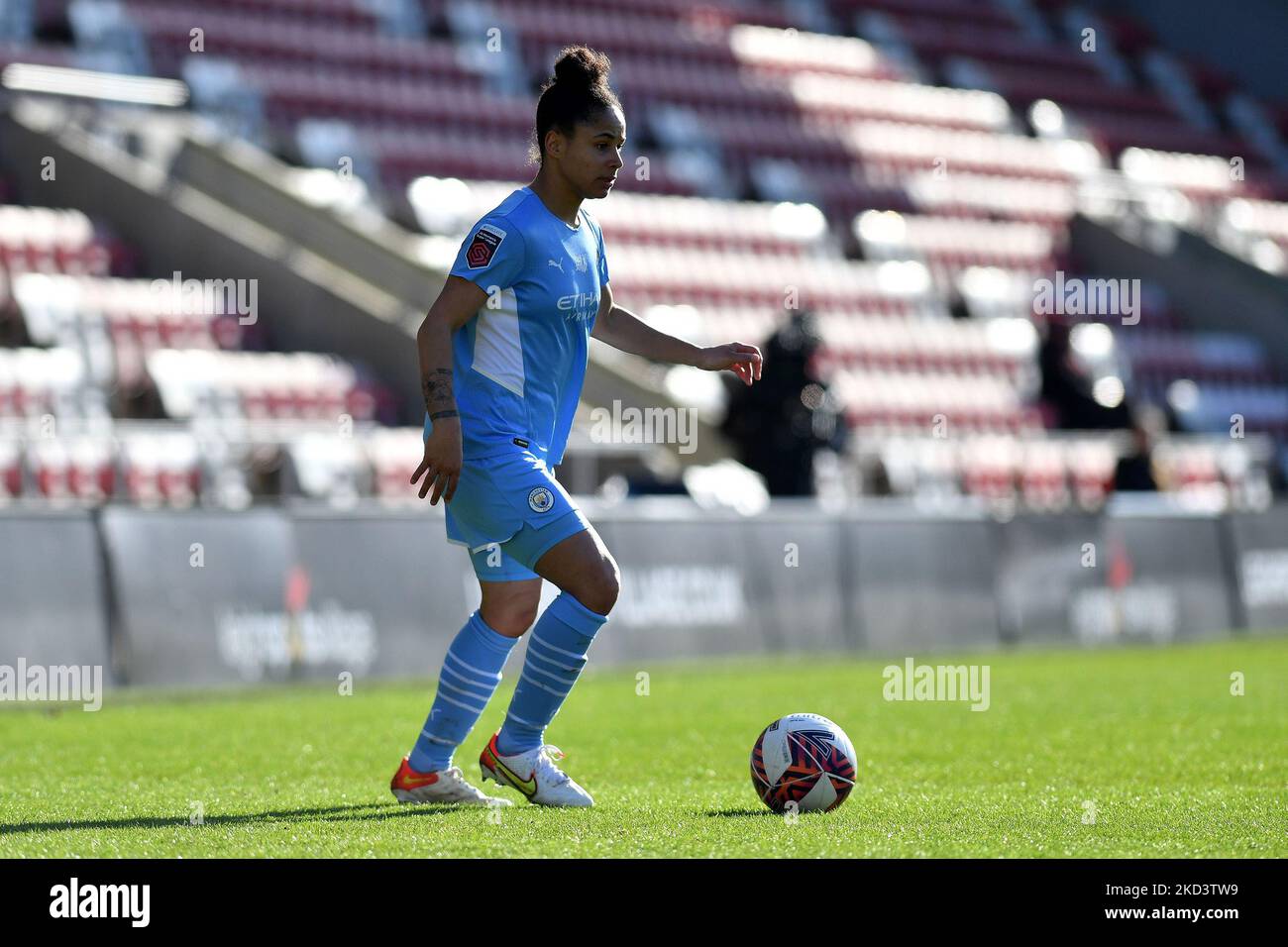 Stock action picture of Demi Stokes of Manchester City Women's Football ...