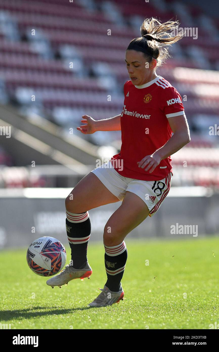 Stock action picture of Kirsty Hanson of Manchester United Women ...