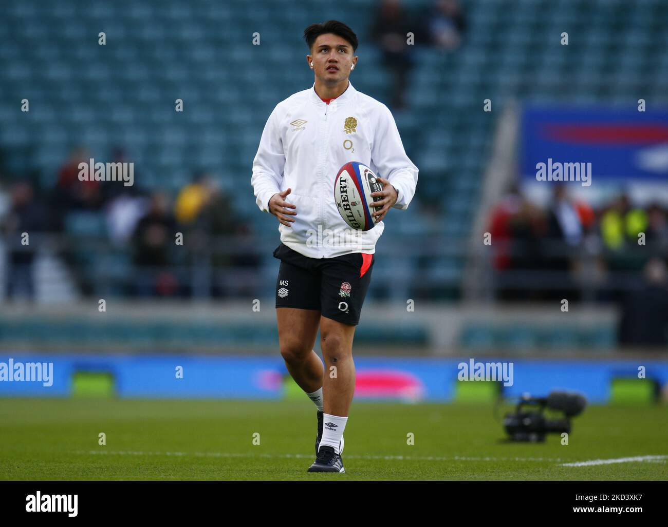 Marcus Smith of England during warm up during Guinness six Nations ...