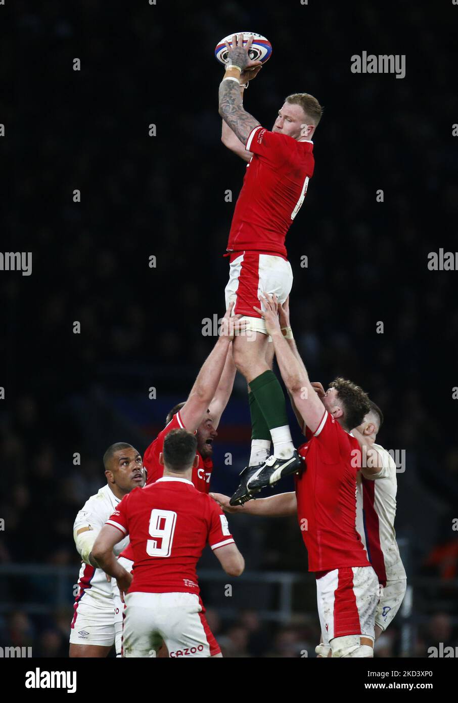 Ross Moriarty of Wales during Guinness six Nations match between ...