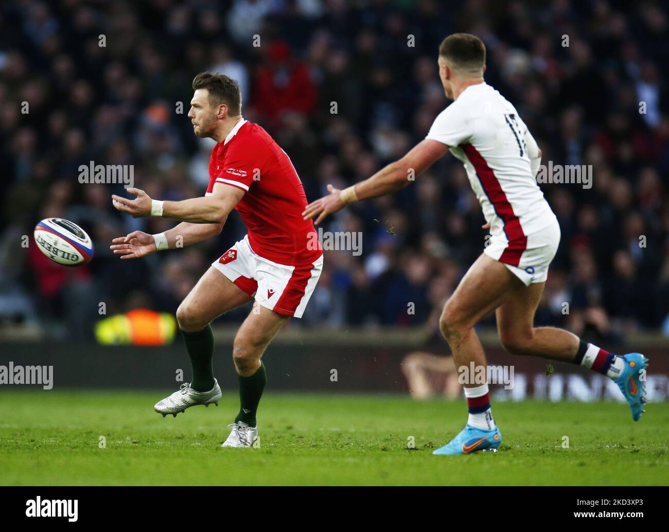 Alex Cuthbert of Wales makes his 50th cap for Wales during Guinness six ...