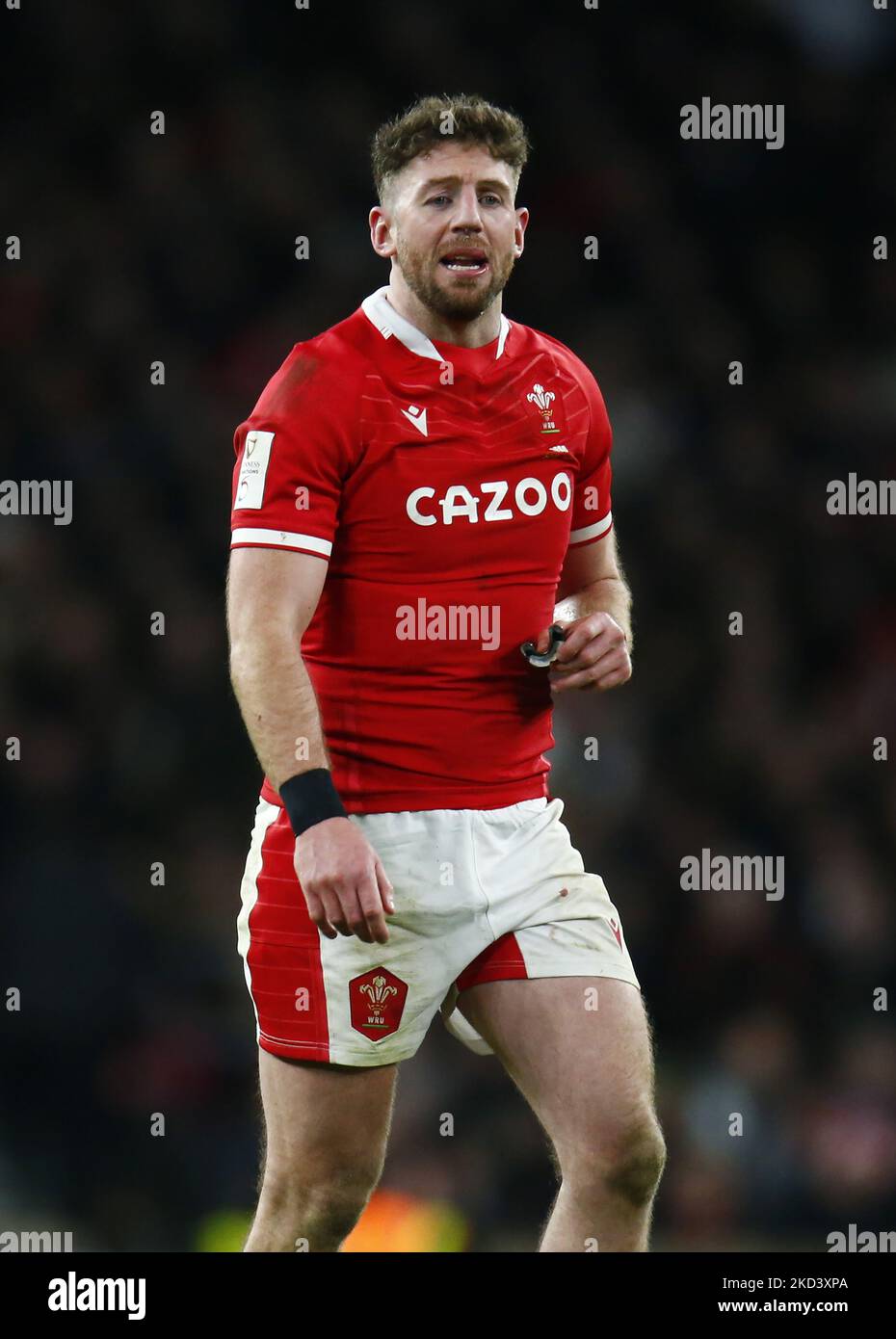 Alex Cuthbert of Wales makes his 50th cap for Wales during Guinness six ...