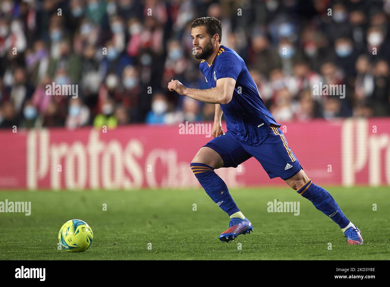 Nacho Fernandez of Real Madrid in action during the La Liga Santander ...