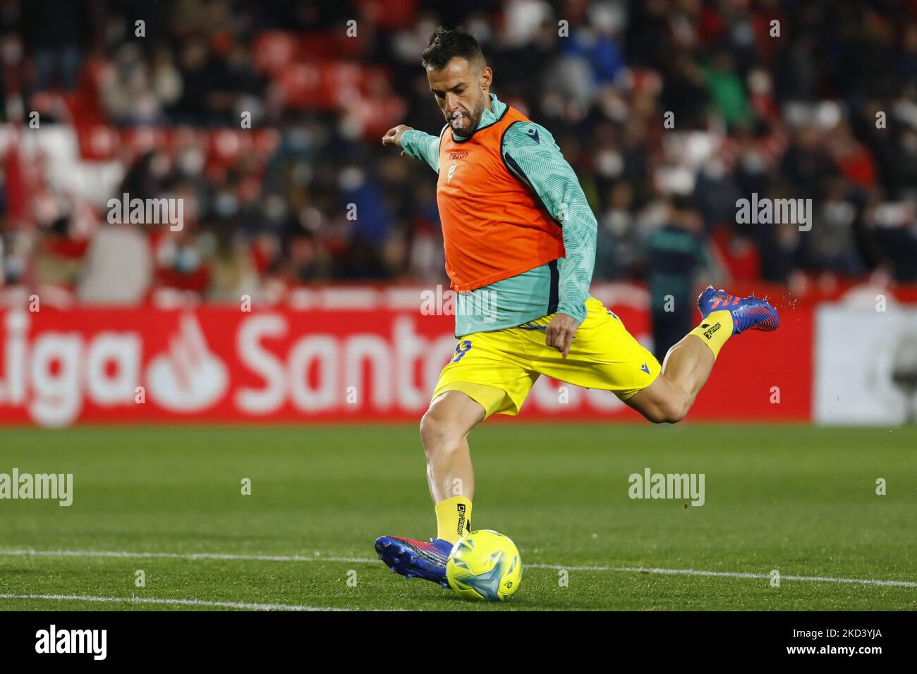 Alvaro Negredo, of Cadiz CF CF at Nuevo Los Carmenes Stadium on ...
