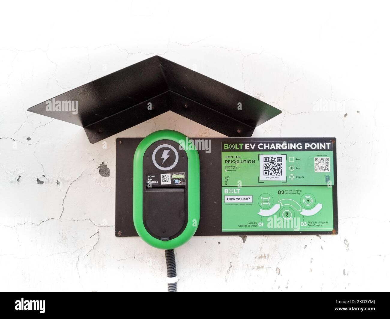 shot showing a bolt electric vehicle charger which can be used across ...