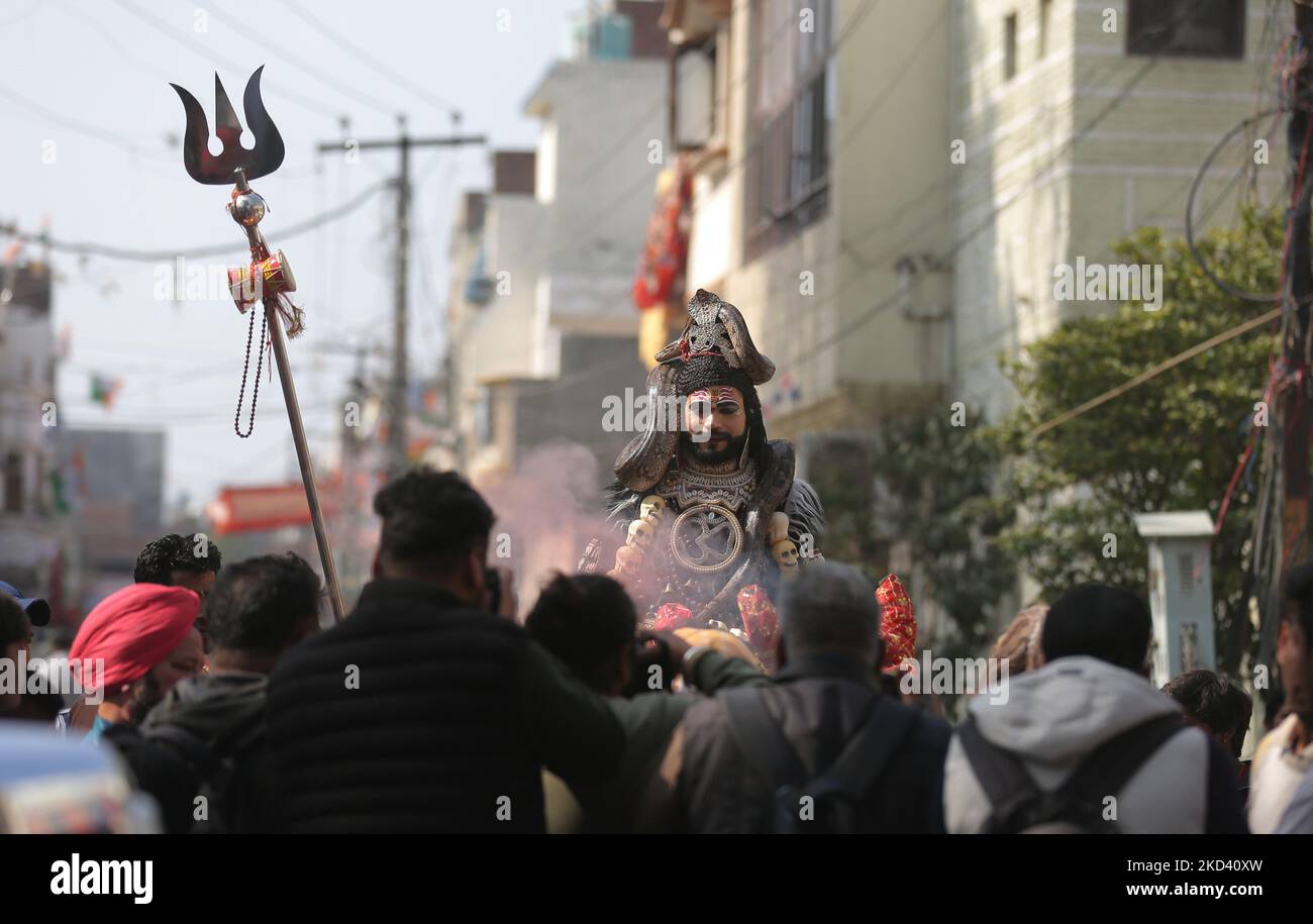 A religious procession on the occasion of Maha Shivratri in Amritsar ...