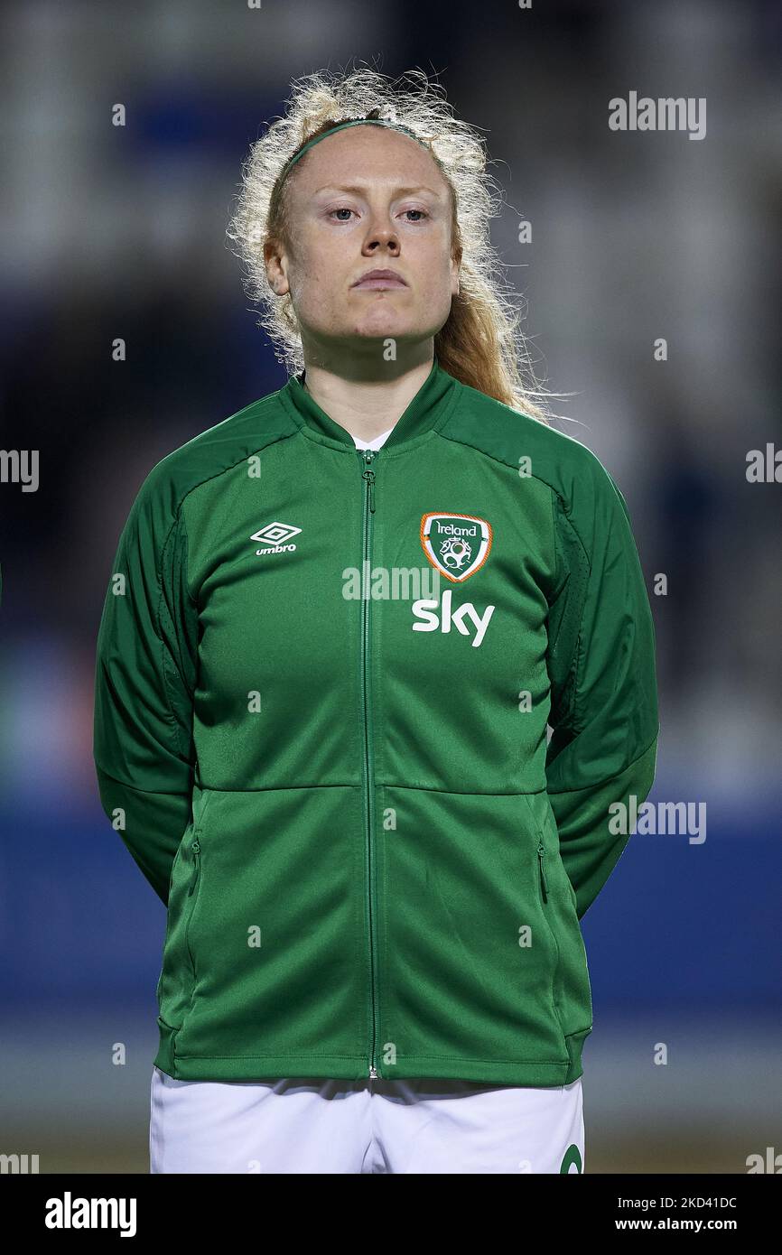 Amber Barrett of Ireland during the international friendly match ...