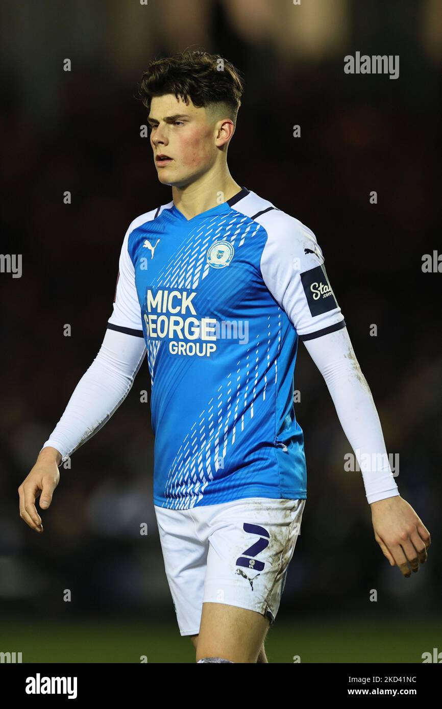 Ronnie Edwards of Peterborough United looks on during the FA Cup FIFTH ...