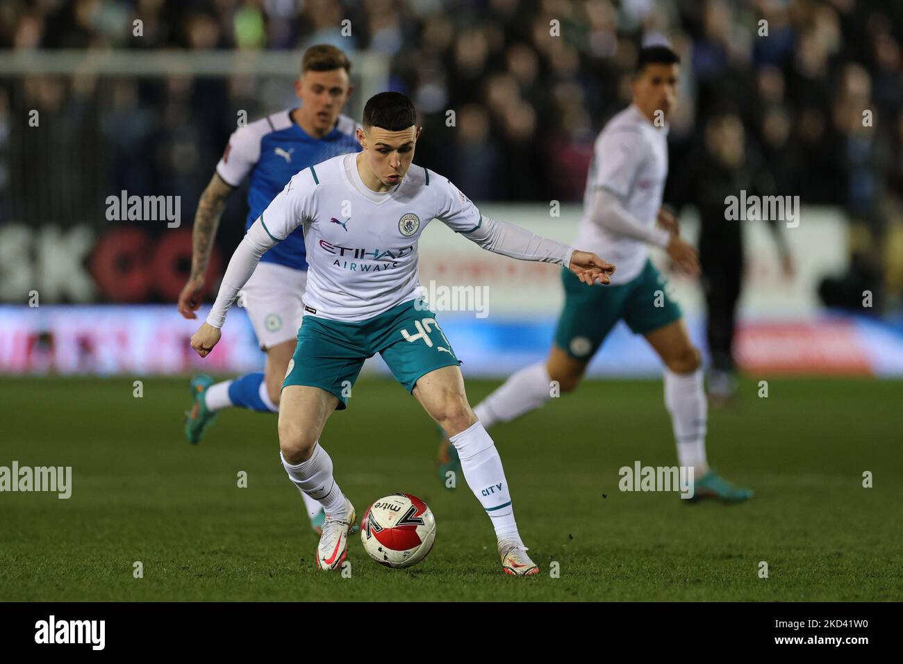 Phil Foden of Manchester City in action during the FA Cup FIFTH ROUND ...