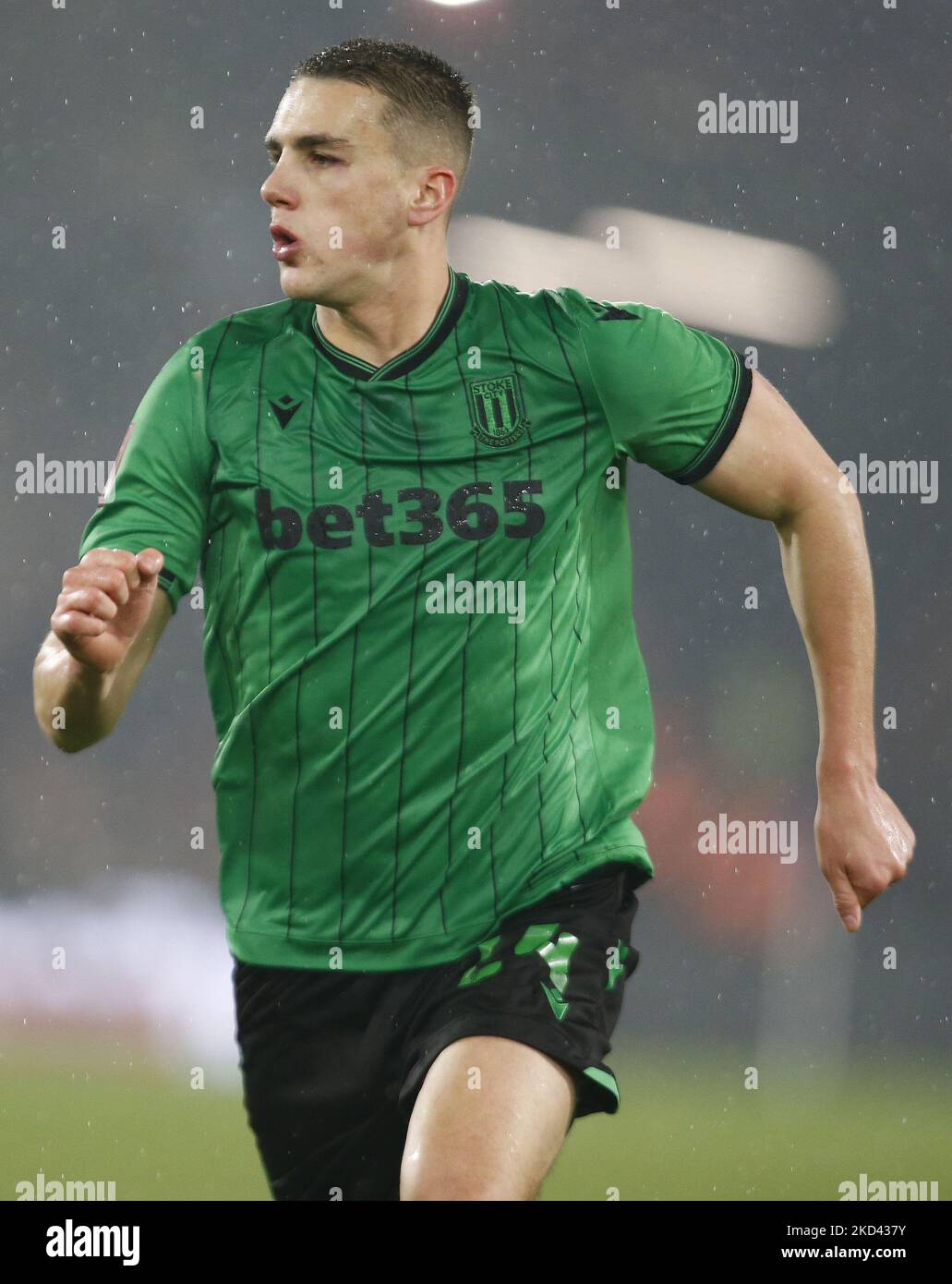 Taylor Harwood-Bellis (on loan from Manchester City) during FA Cup ...