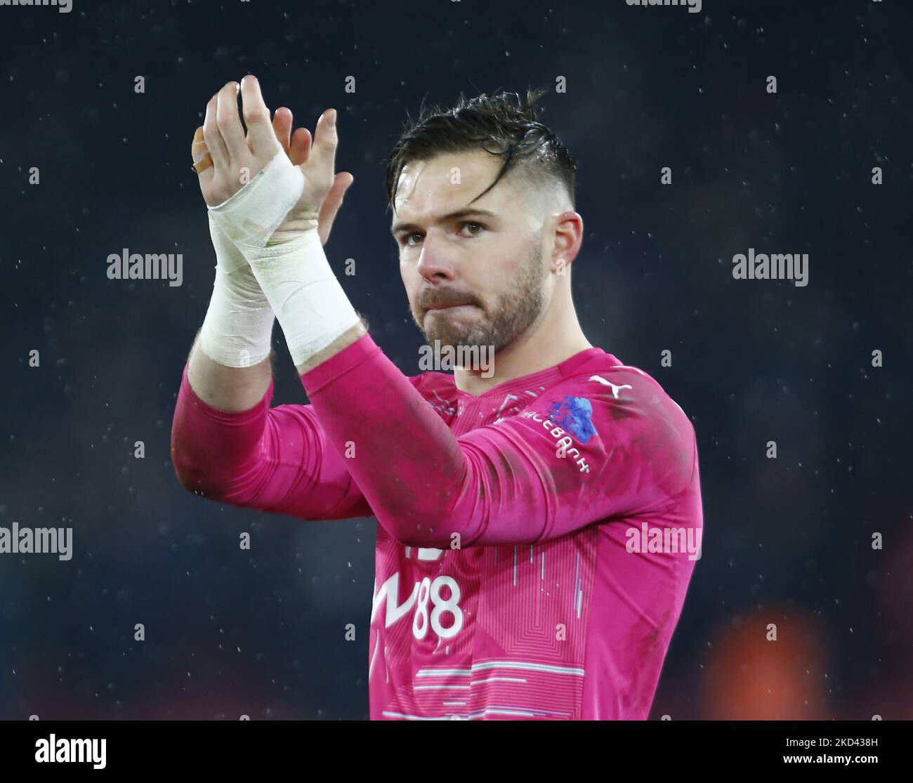 Crystal Palace's Jack Butland clap the Stoke City Fans during FA Cup ...