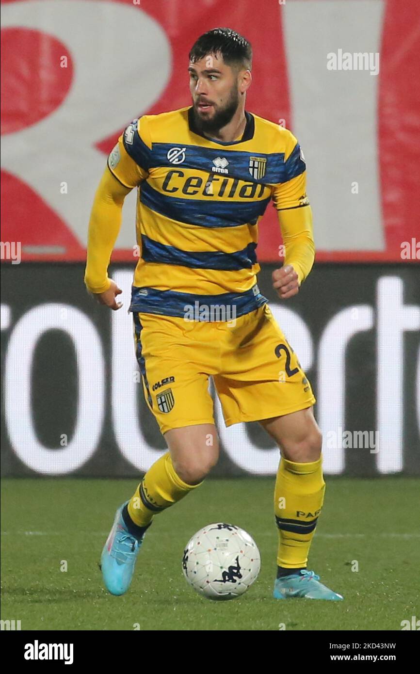 Elias Cobbaut of PARMA CALCIO in action during the Serie B match ...