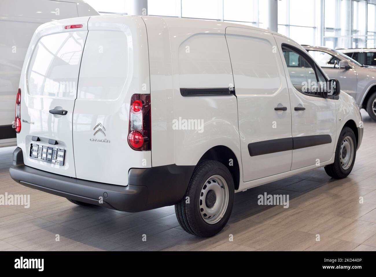 Russia, Izhevsk - March 4, 2022: Citroen showroom. New modern Berlingo ...