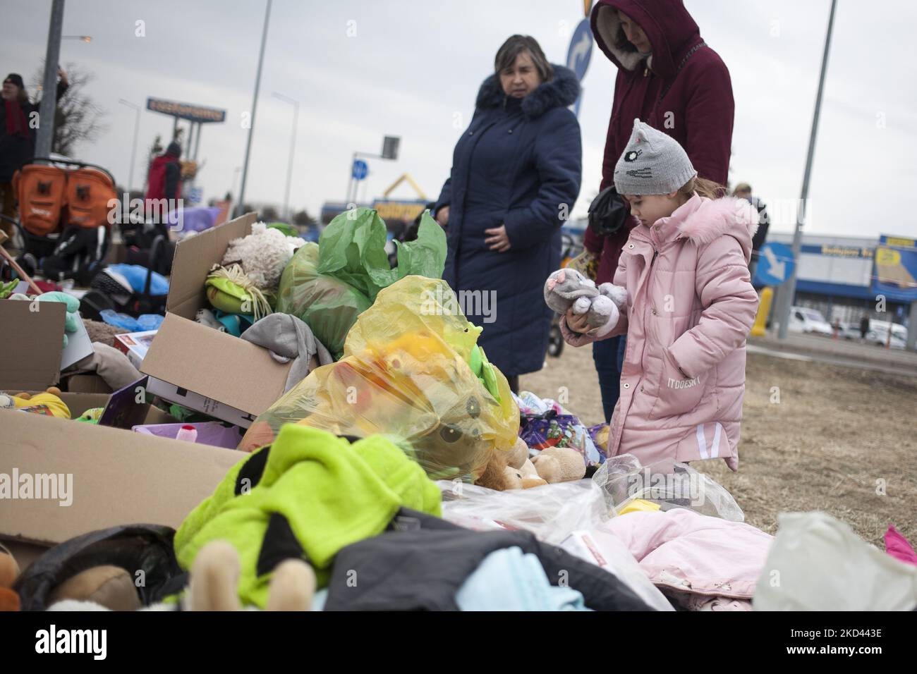 Refugees From Ukraine seen in Przemysl on March 2, 2022. (Photo by ...